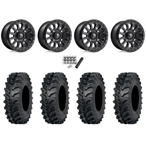 ITP MT911 32x10-15 (8ply) Tires on Fuel Vector Matte Black Wheels